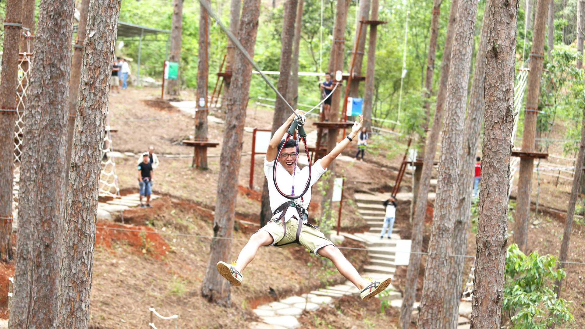 Giá vé Zipline Đà Lạt và trải nghiệm đu dây tại Datanla High Rope ...